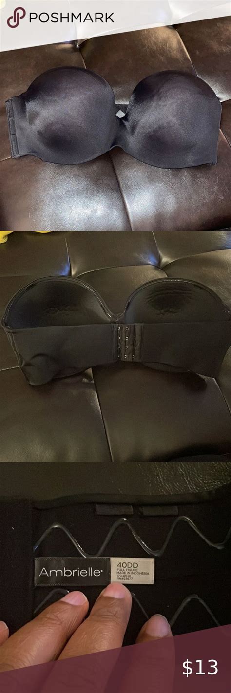 Ambrielle Strapless Bra Full Figure- 40DD | Full figured, Strapless bra, No straps