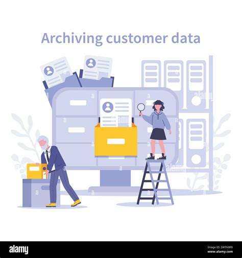 Kyc Concept Archiving Customer Data Methodical Organization And Secure Storage Of Client