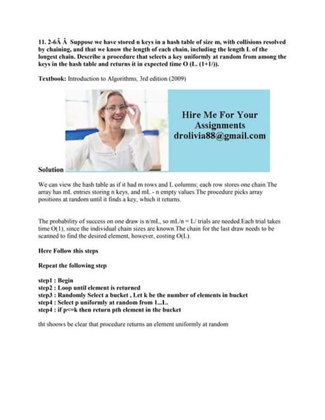 11 2 6 Suppose We Have Stored N Keys In A Hash Table Of Size M Withdocx