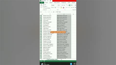 how to create separate folder for each employee excel exceltips
