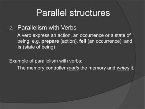 Parallelism Structures Ppt