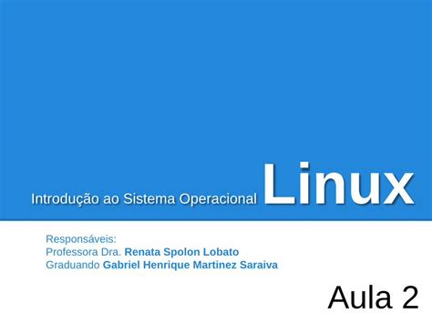 pdf introdução ao sistema operacional linux · introdução ao sistema