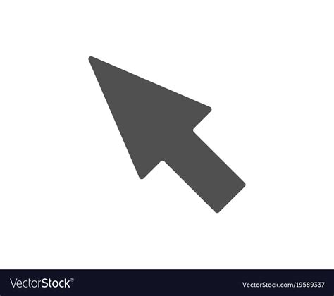 Mouse Cursor Simple Icon Pointer Sign Royalty Free Vector