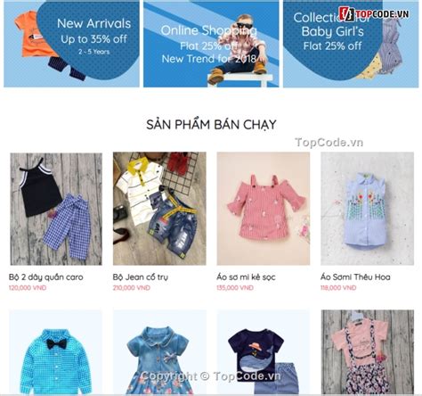 source code đồ án website shop thời trang trẻ em bằng laravel frameword