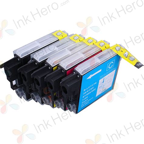 5 Pack Brother Lc61 Compatible Ink Cartridges Ink Hero