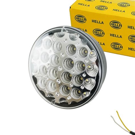 Hella Led Reversing Spotlight Round 12v 24v Ø123cm Auxiliary Spotlig