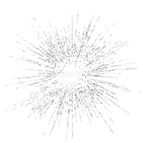 Digital Burst Pattern With Multiple Dots Explosion Consist Of Black