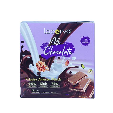 لابيرفا بار بدون سكر مضاف شوكولاتة بالحليب بالفستق واللوز والجوز