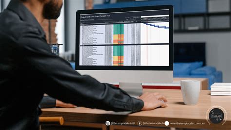 Professional Excel Gantt Chart Automated Project Timeline Microsoft Excel Template Etsy