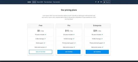 Saas Free Template Bootstrap 4 And Material Design Material Design For Bootstrap