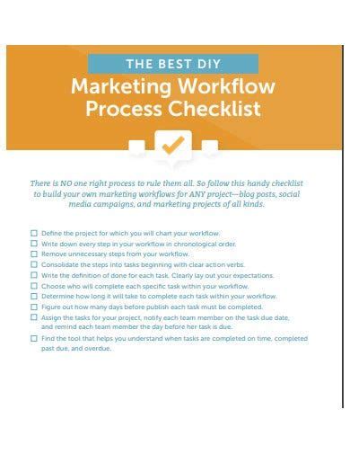 12 Workflow Checklist Templates Pdf Checklist Template Workflow Workflow Diagram