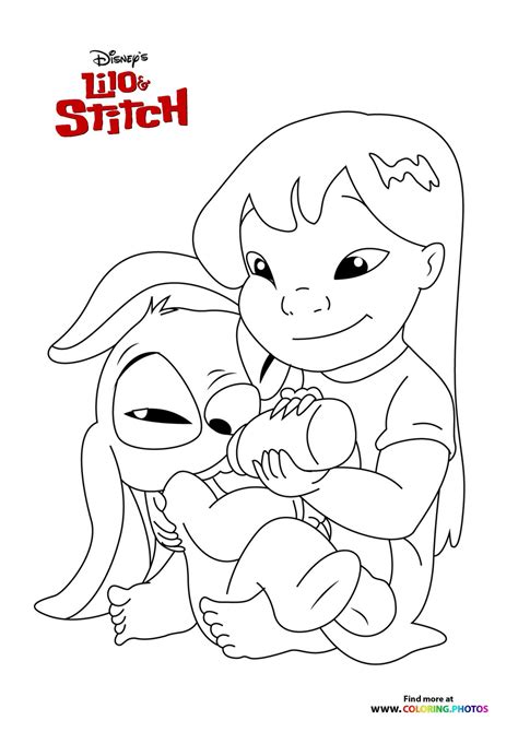 Lilo E Stitch Desenho Para Colorir
