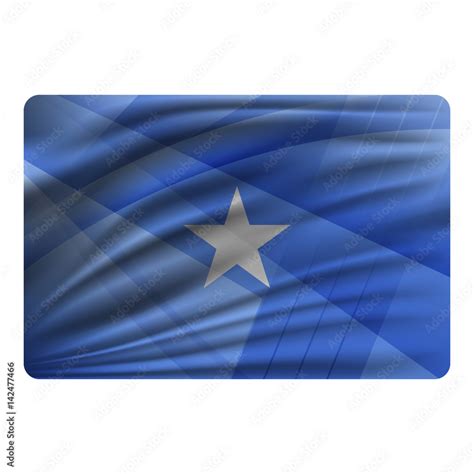 National Flag Of Somalia In Modern Design Style Stock Vector Adobe Stock