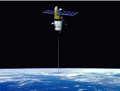 Artist Concept Of An Electrodynamic Tether Upper Stage Download