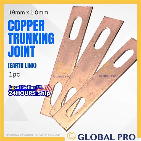 [1pc] 19mm 25mm Copper Trunking Joint Earth Link Sambungan Tautan