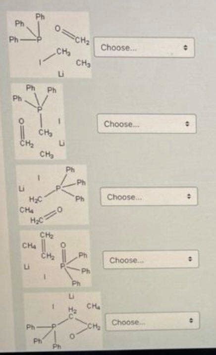 Solved Ph Ph OCH Ph Choose CH CHE Ph Ph Ph Choose Chegg Com