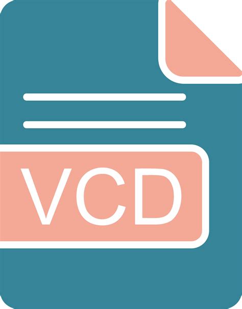 VCD File Format Glyph Two Color Icon Vector Art At Vecteezy