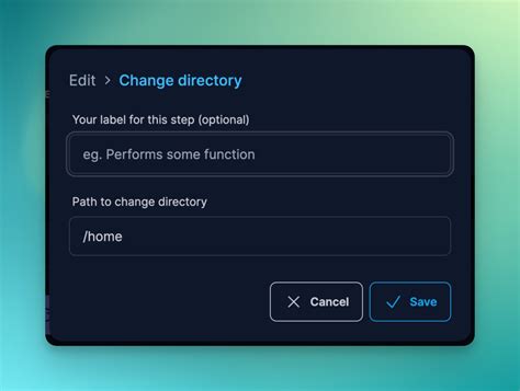 Proggy Change Directory