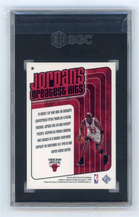 1999 Upper Deck Ultimate Victory Michael Jordan Jordans Greatests Hits