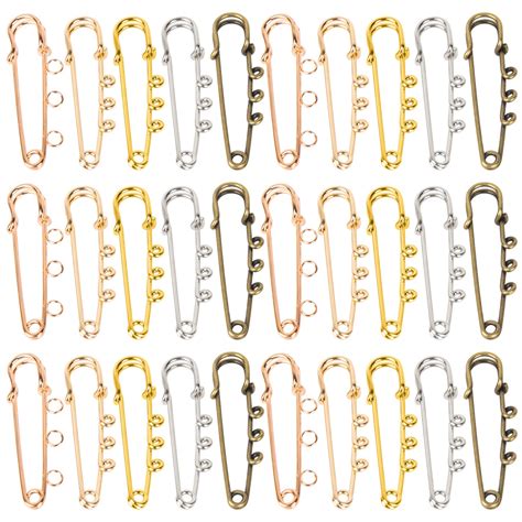 Framendino 50 Pack 2 Inch Large Safety Pins Iron Brooch