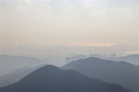 Thick Air Pollution In The City Stock Image Image Of Vast Fall
