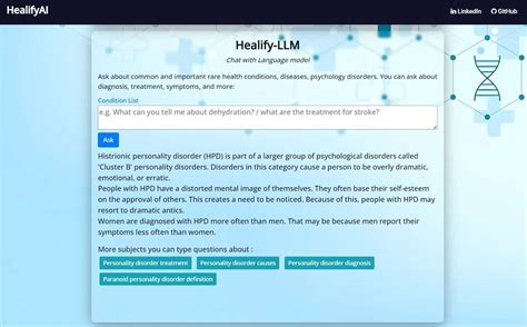 Github Tanvir Ishraqhealifyai Llm Based Healthcare System