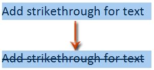How To Add And Remove Strikethrough To Words In Outlook