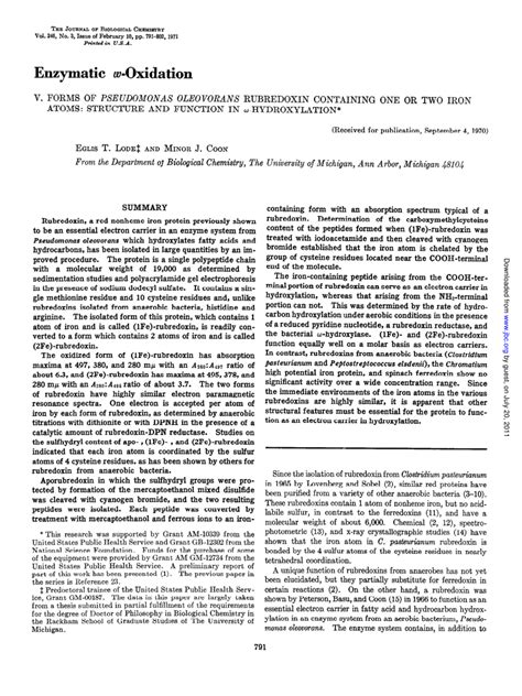 Pdf Enzymatic ω Oxidation