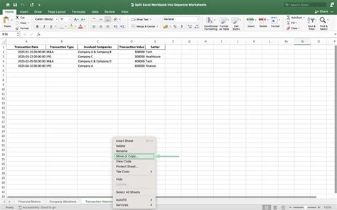 split excel workbook into separate worksheets downloadable template