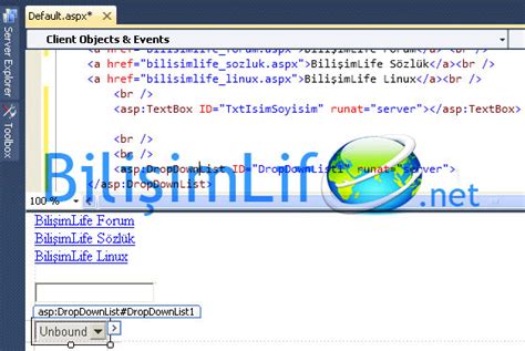 Aspnet Dropdownlist Elemanı Ve Kullanımı Biliş Bilişim