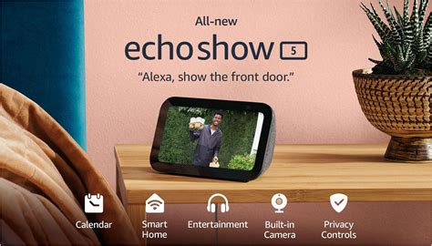 Customer Reviews Amazon Echo Show 5 3rd Generation 55 Inch Smart Display With Alexa Charcoal