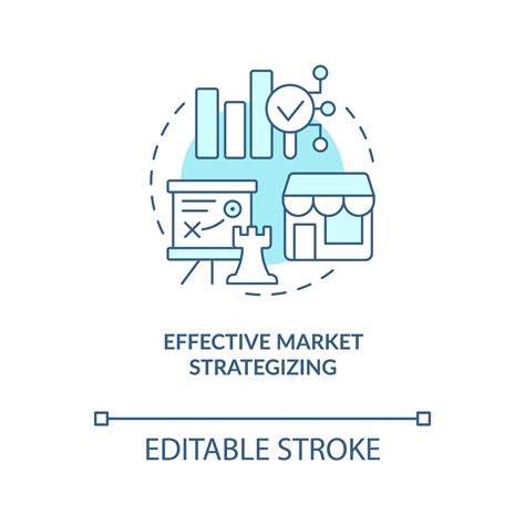 Effective Market Strategizing Turquoise Concept Icon Development Business Strategy Abstract