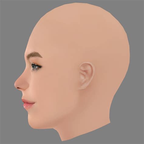 3d Milly Alcock Head No Hair Low Poly Head For Game Turbosquid