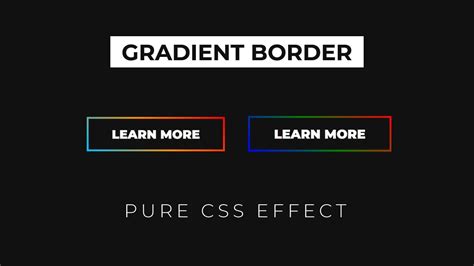 How To Create A Gradient Border With Pure Css Simple Css Tricks Youtube How To Create A Gradient Border With Pure Css Simple Css Tricks Youtube