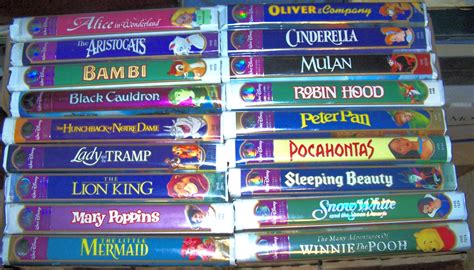 Walt Disney Masterpiece Collection Clamshell Video Tape Vhs Many To