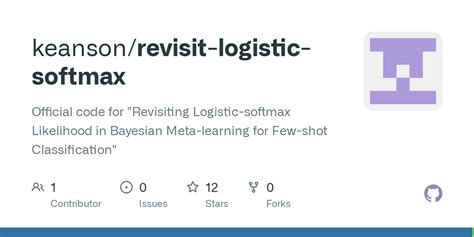 github keanson revisit logistic softmax official code for
