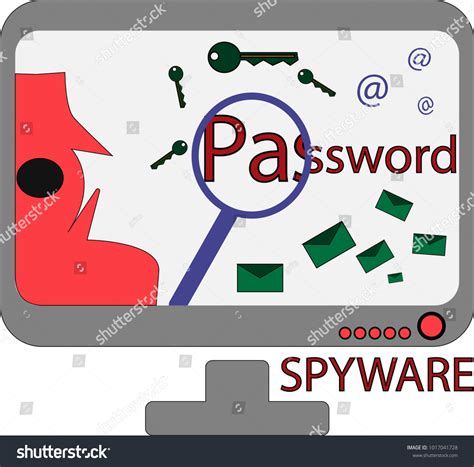 Clip Art Computer Virus Spyware Stock Vector Royalty Free 1017041728