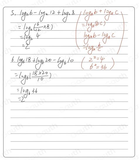 solved 5 nilai darii ²log 6 2log 12 2log 8 adalah 6 nilai
