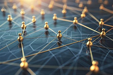 3d Illustration Portrays Growing Business Relationships Detailed Nodes Represent Dynamic