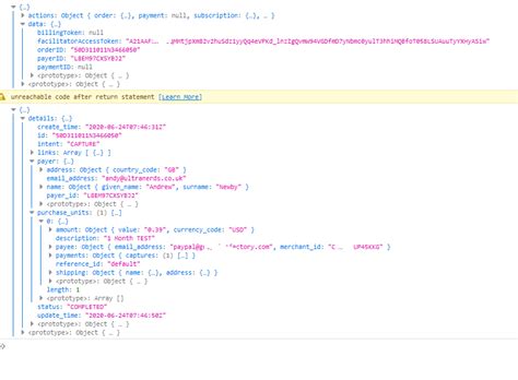 Grab Transaction Id Back From Paypal Sdk Stack Overflow