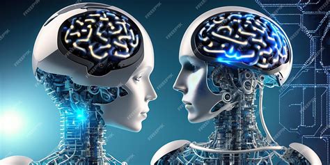 Premium Photo Cybernetic Brain Ai Conceptual Futuristic Banner Cybernetics Mind Analysis Data
