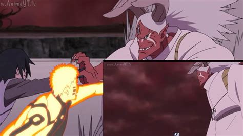 Naruto Y Sasuke Vs Momoshiki Otsutsukipelea Completa Youtube