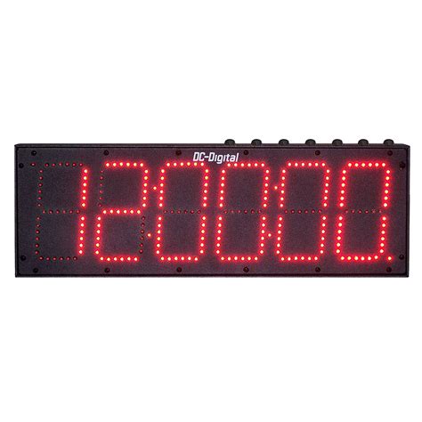 dc 606ut 6 0 inch led push button controlled count up countdown