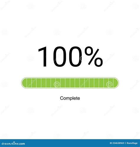 Loading Bar Progress Icons Load Sign Green Vector Illustration System