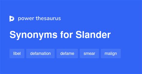 Slander Synonyms 1 508 Similar Words And Phrases