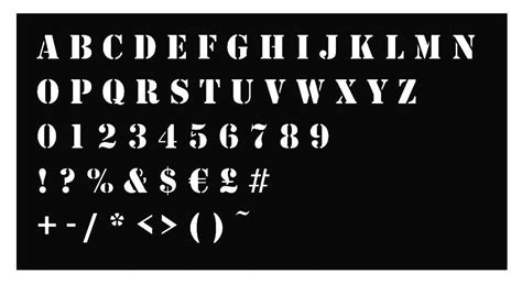 Sitencil Font Alphabet Letters Dxf And Svg Files Font For Cnc Laser Cutting Cutting Font Dxf