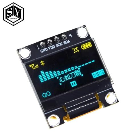 Produkt 096 Inch Oled Iic Weißgelb Blaublau 12864 Oled Display Modul I2c Ssd1315 Lcd