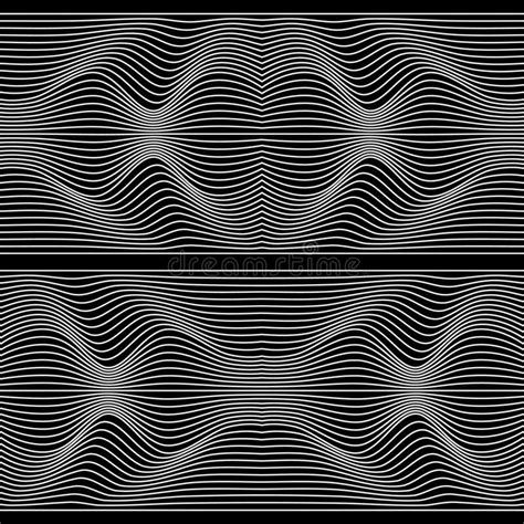 Vector Abstract Lines Pattern Waves Background Stock Vector Illustration Of Geometric Rhythm