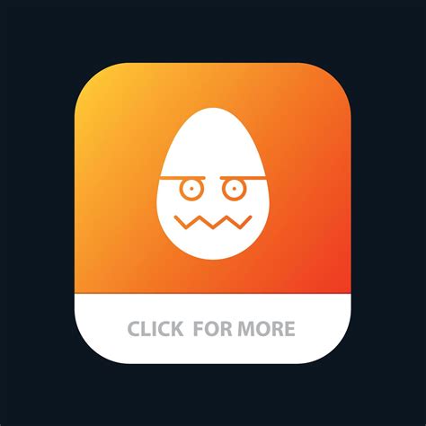 Celebration Decoration Easter Egg Mobile App Button Android And Ios Glyph Version 13120607