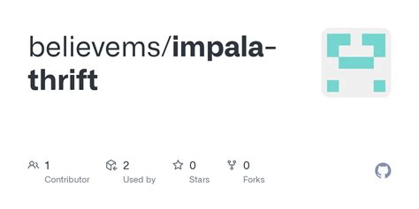 GitHub Believems Impala Thrift